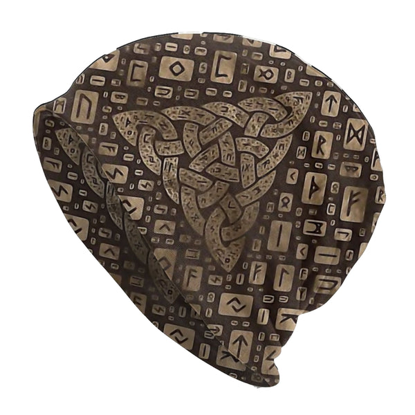 Viking Runes Stretchable Hat With Valknut - Vikings Roar