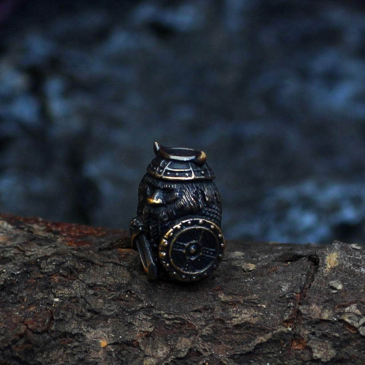 Vikings Warrior Sword and Shield Stainless Steel Beard Beads - Vikings Roar