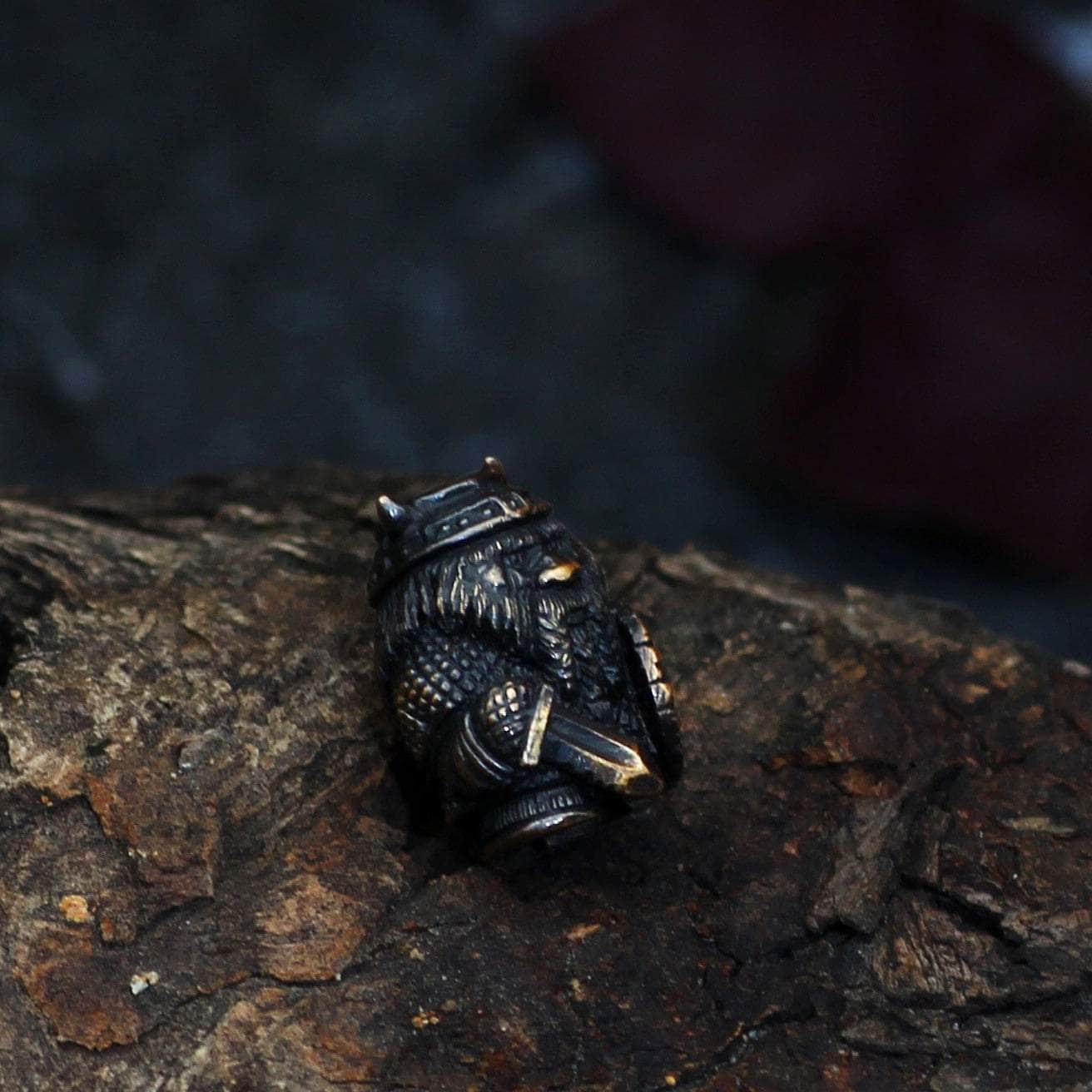 Vikings Warrior Sword and Shield Stainless Steel Beard Beads - Vikings Roar