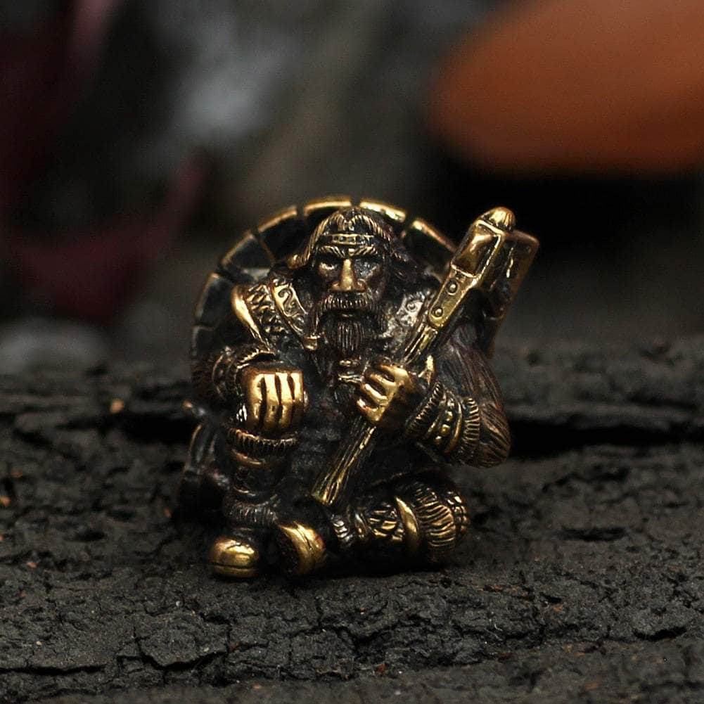 Vikings Warrior Shield and Axe Stainless Steel Beard Beads - Vikings Roar