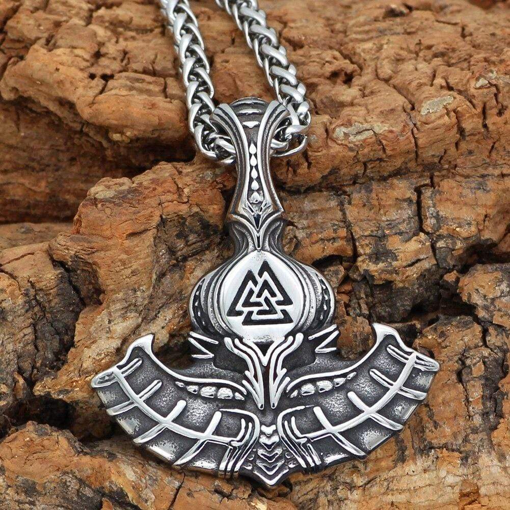 Mjolnir Valknut King Chain - Vikings Roar