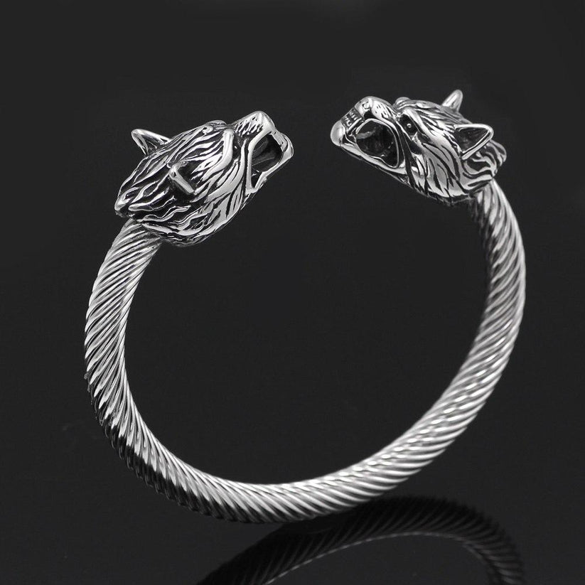 Viking Armring With Wolf heads – Vikings Roar