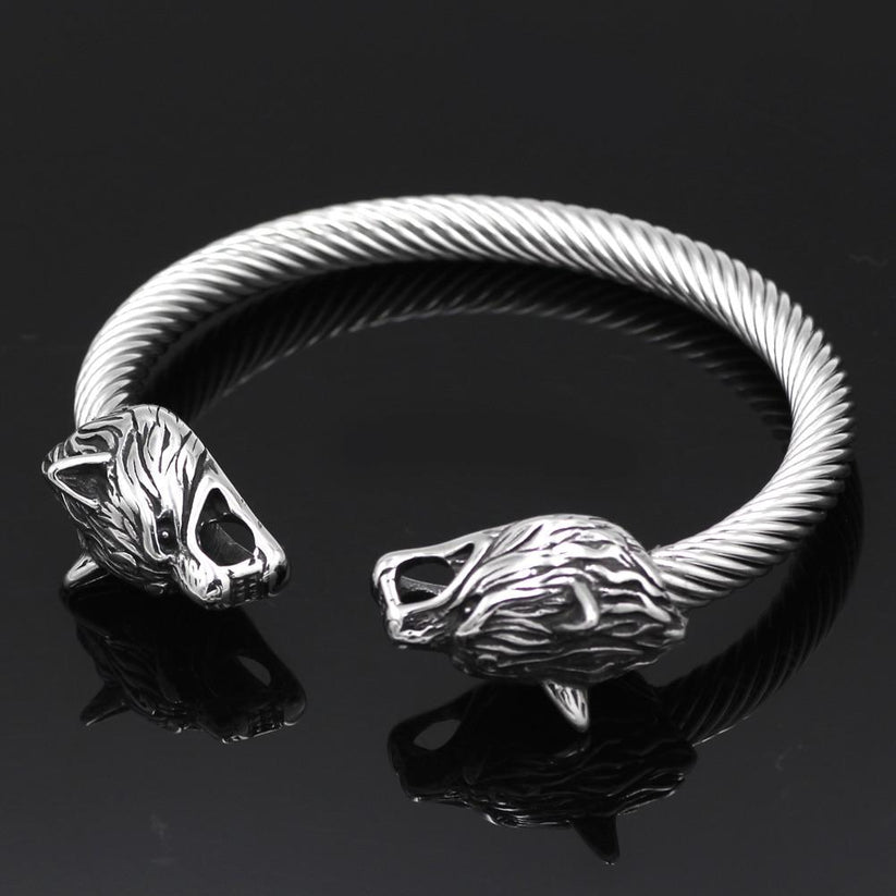 Viking Armring With Wolf heads – Vikings Roar