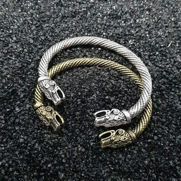 Wolf Head Viking Armring - Vikings Roar